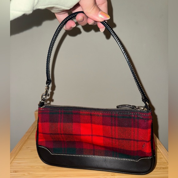 Coach | Bags | Coach Handbag Wool Plaid | Poshmark